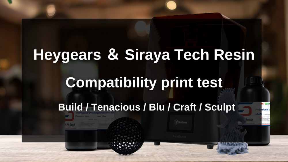 Print Siraya Tech 3d Resins on HeyGears Reflex RS printer