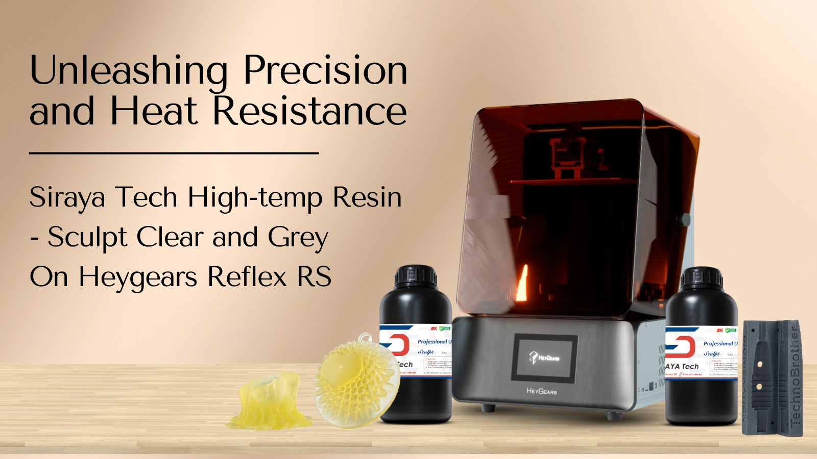 Heygears Reflex RSにSiraya Tech Sculpt ClearとSculpt Greyを装着