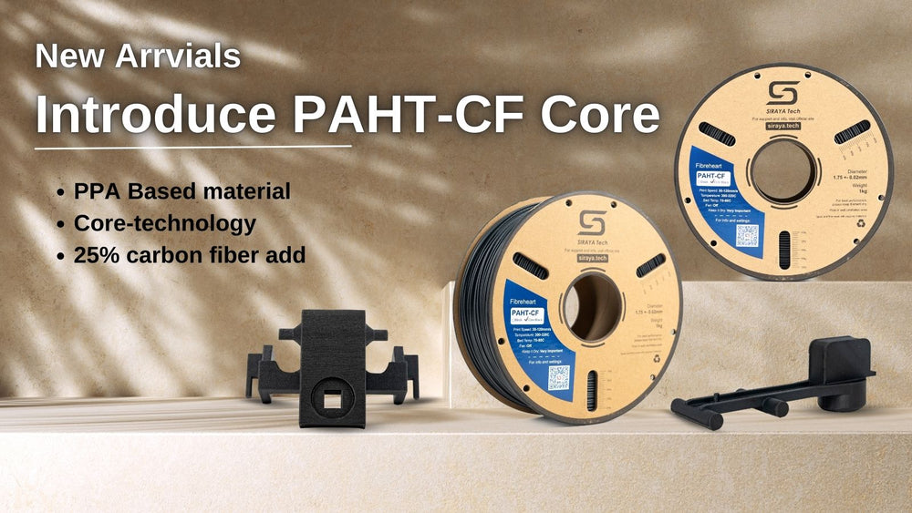 PAHT-CF Core Black | PPA-CF Carbon Fiber Filament for FDM printers