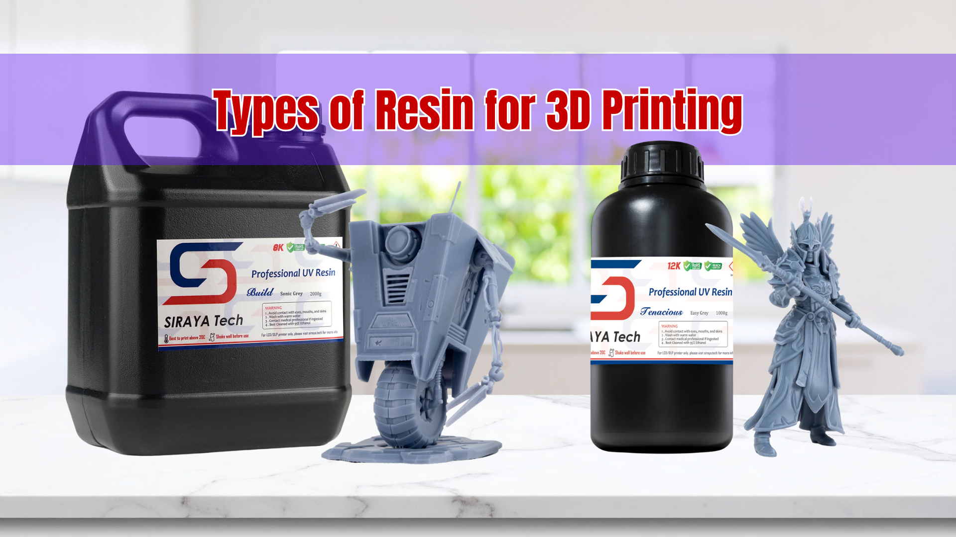 8 Main Types of Resin for 3D Printing (With Pro Tips and Use Cases)