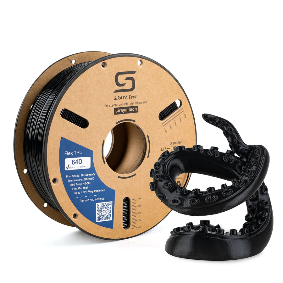 Siraya Tech Flex TPU 64D – Rigid Yet Flexible Industrial TPU Filament